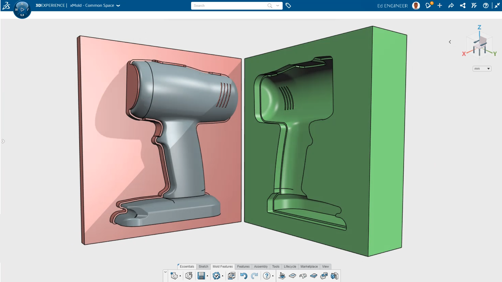 3D Mold Creator - IB-CADDY 3DExperience