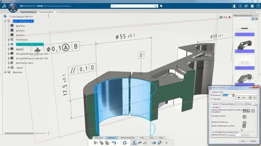 3D Tolerancing & Annotation Designer - IB-CADDY 3DExperience